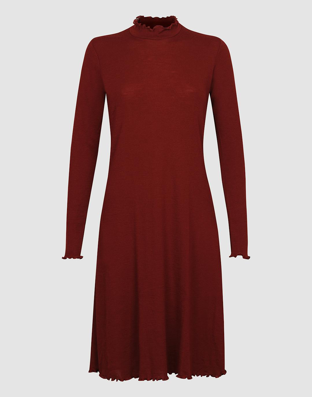 Women’s merino wool dress - Christmas heart - Dilling