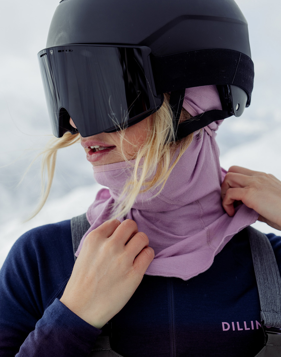 Elefanthue i merinould til kvinder - Rosa nellike - Dilling